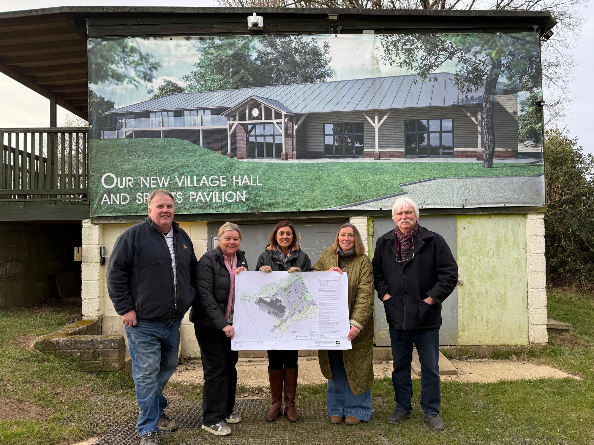 Nusrat Ghani MP supports plans for new Hadlow Down Community Centre