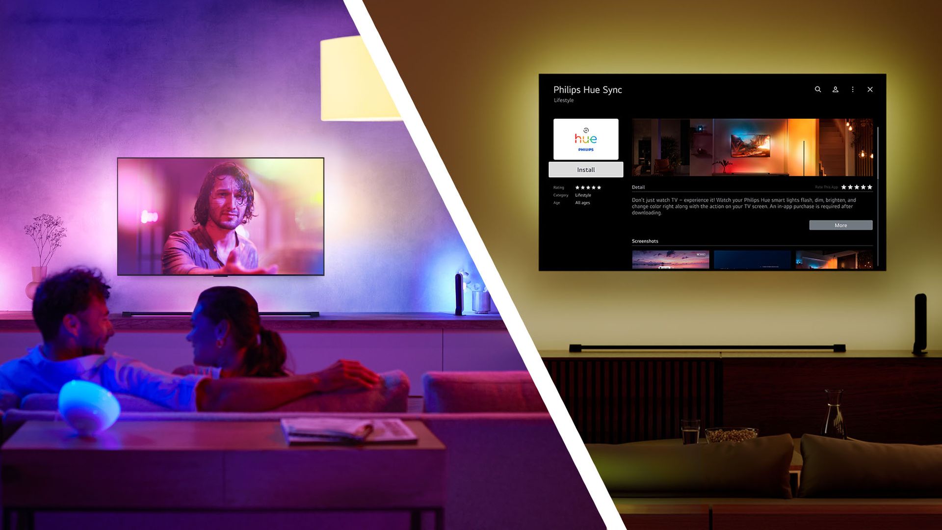 Your LG TV will now synchronize with Philips Hue lights without a ...