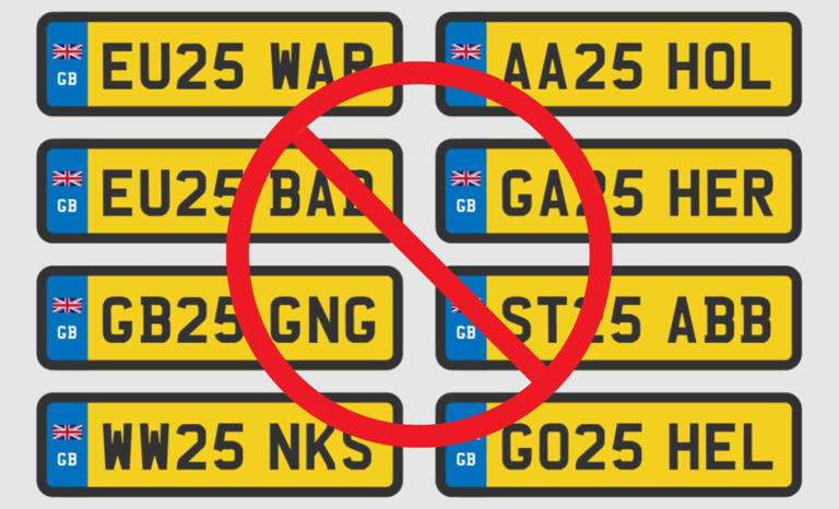 New Number Plate Rules Could Land Drivers with £1,000 Fines