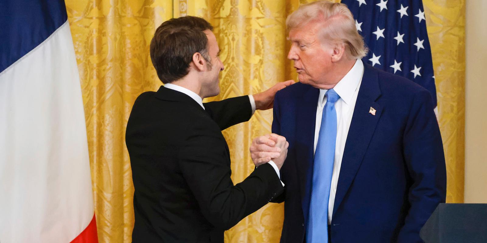 Analyser: Mer ”bromance” än lugnande besked när Trump och Macron träffades