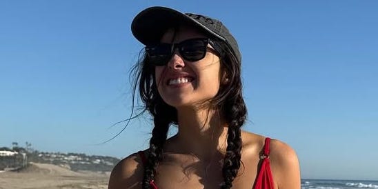 PSA: Olivia Rodrigo's celeb-approved plunging red swimsuit is still in ...