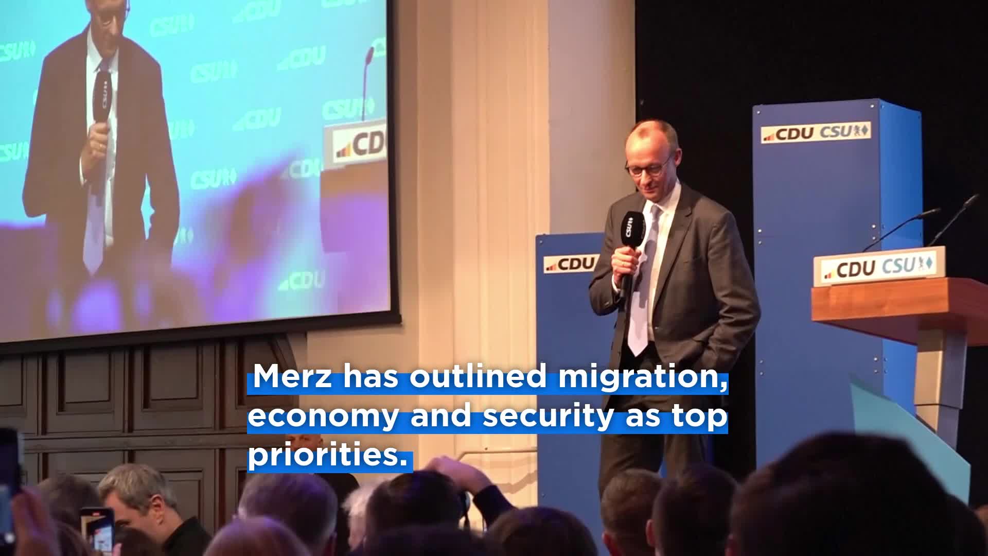German CDU leader Friedrich Merz 'resolute and determined' says former ...