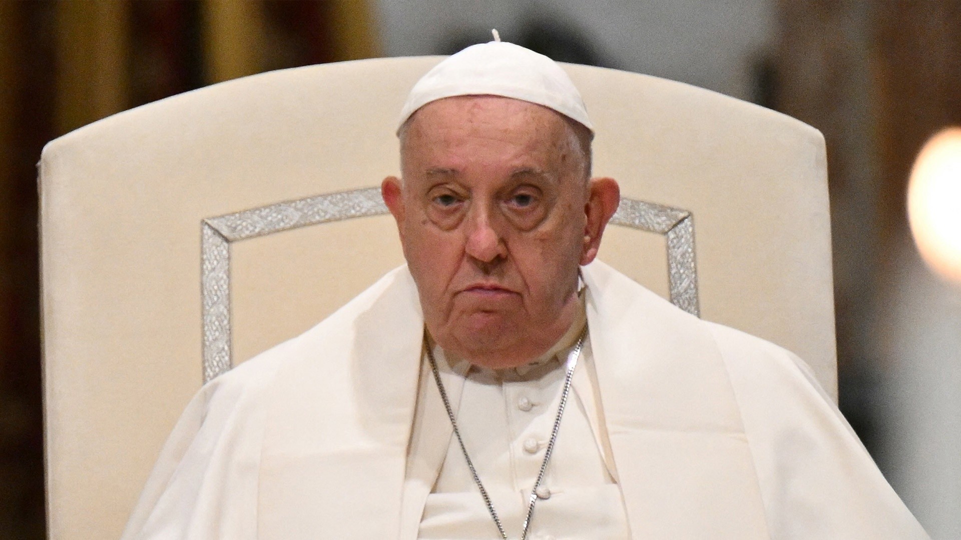 Pope Francis shows 'slight improvement,' Vatican says