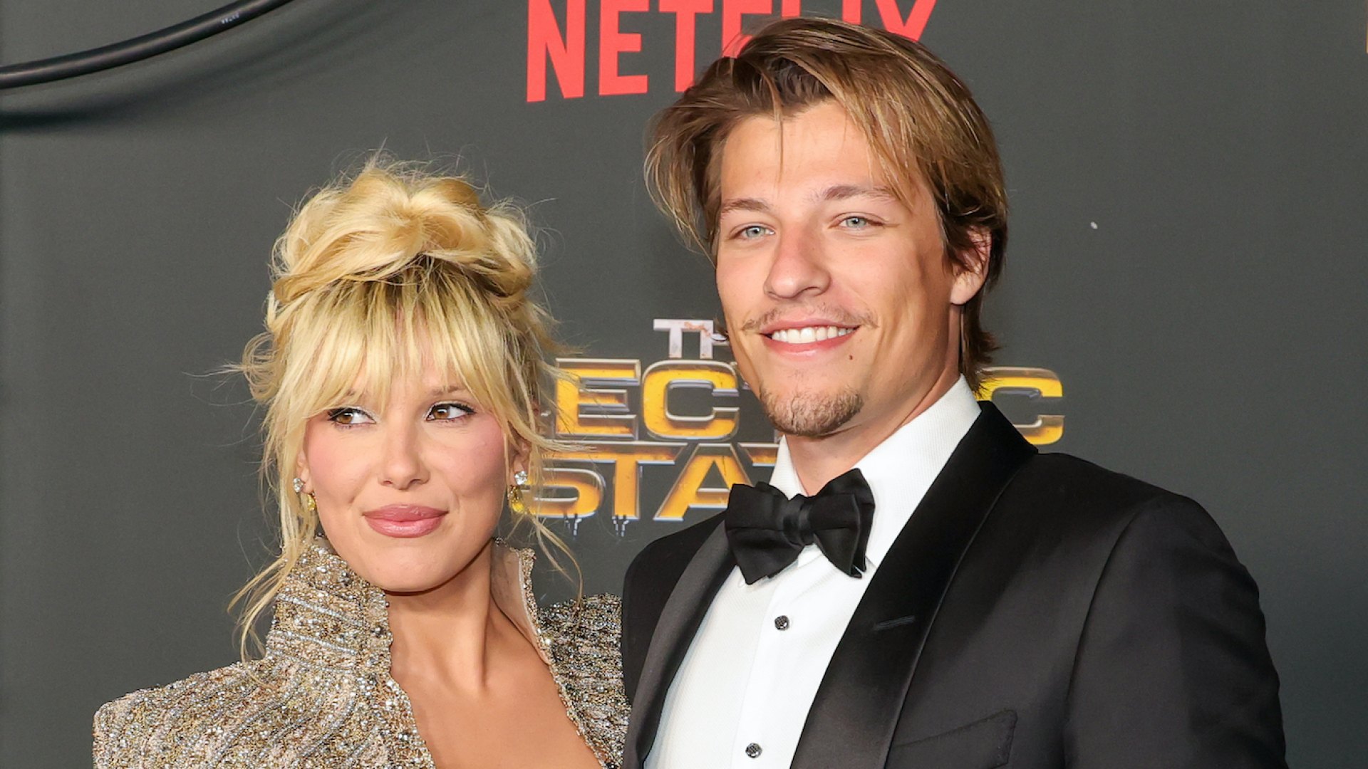 Millie Bobby Brown and Jake Bongiovi Shine at ‘Electric State' Premiere