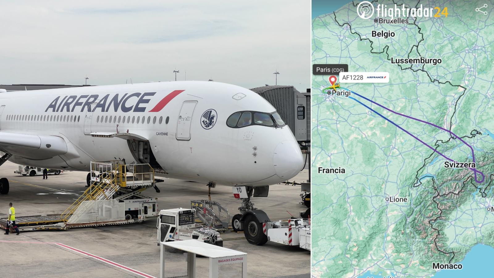 Problema tecnico durante il volo Parigi Bologna, l’aereo inverte la rotta