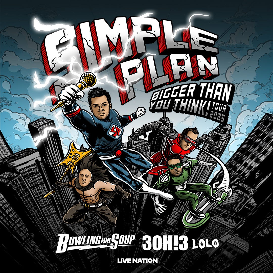 Simple Plan to celebrate 25th anniversary with 2025 tour