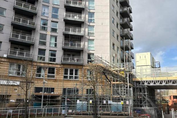 PICTURES: Work to remove Crown Heights cladding takes step forward