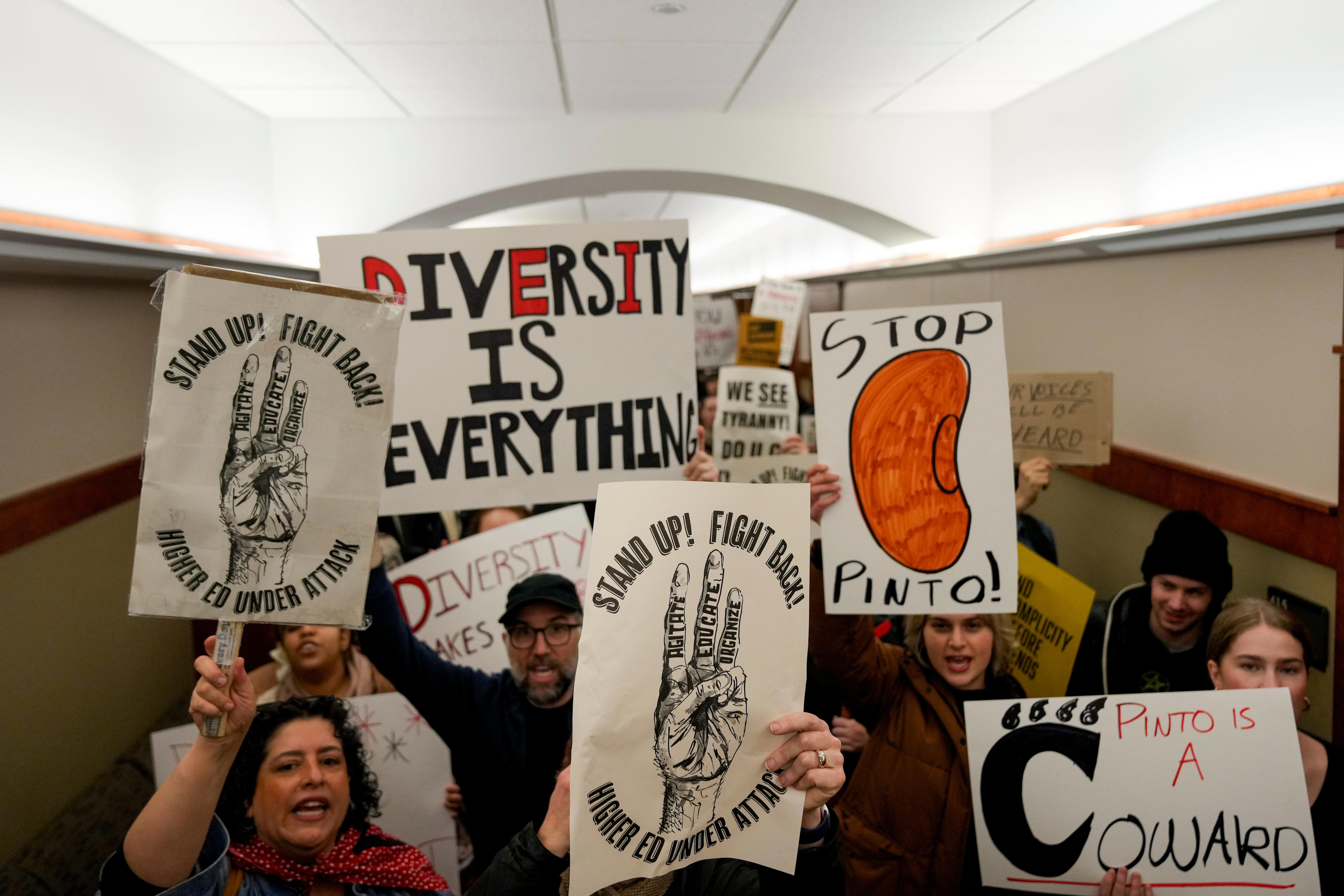 University of Cincinnati ends DEI, sparking 2nd day of student protests