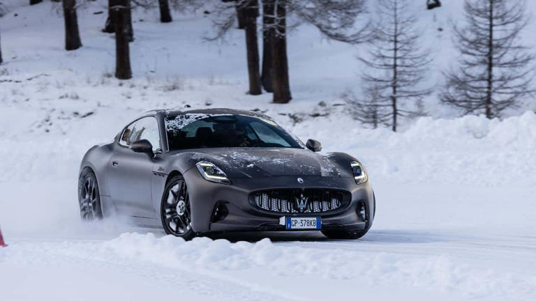 The Electric Maserati GranTurismo Is Better With Ice: First Drive Review
