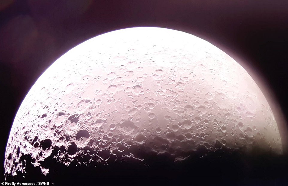 NASA's Blue Ghost spaceship shares close-up images of the Moon