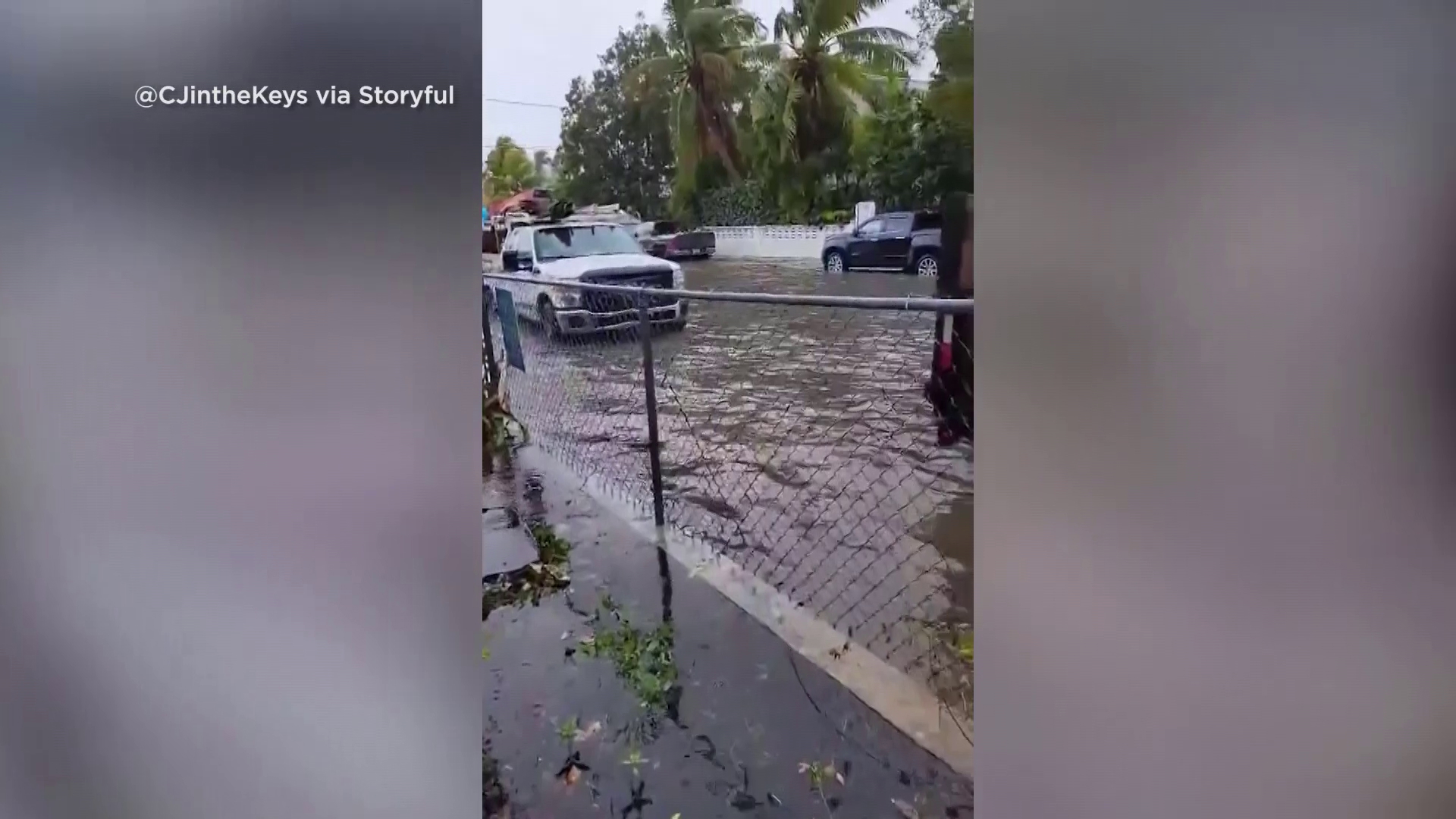 Parts of the Florida Keys were inundated with rain causing flooding