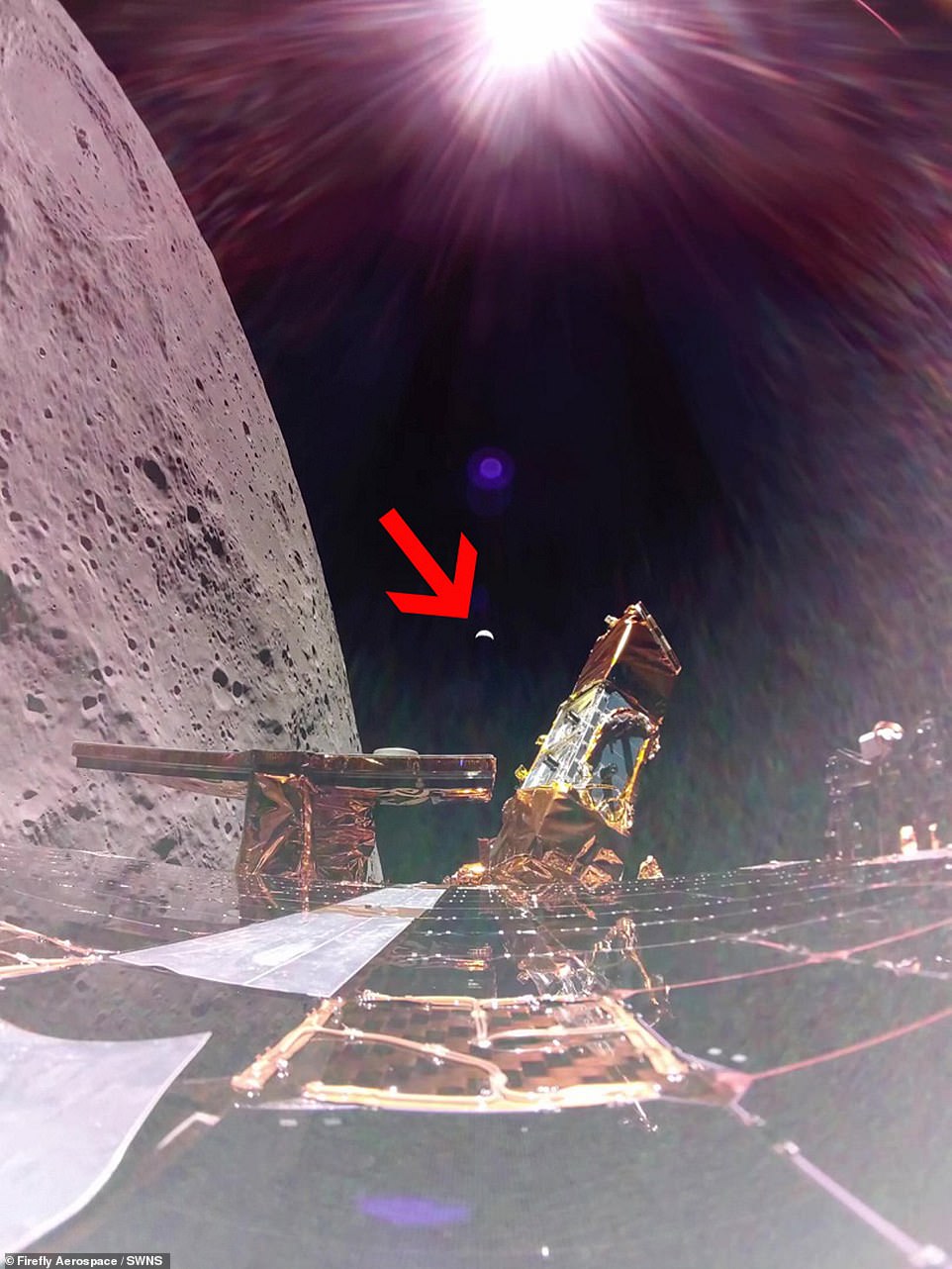 NASA's Blue Ghost spaceship shares close-up images of the Moon