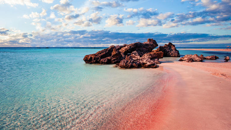 The Breathtaking Pink Sand Beach In Greece That Claimed The Title Of ...