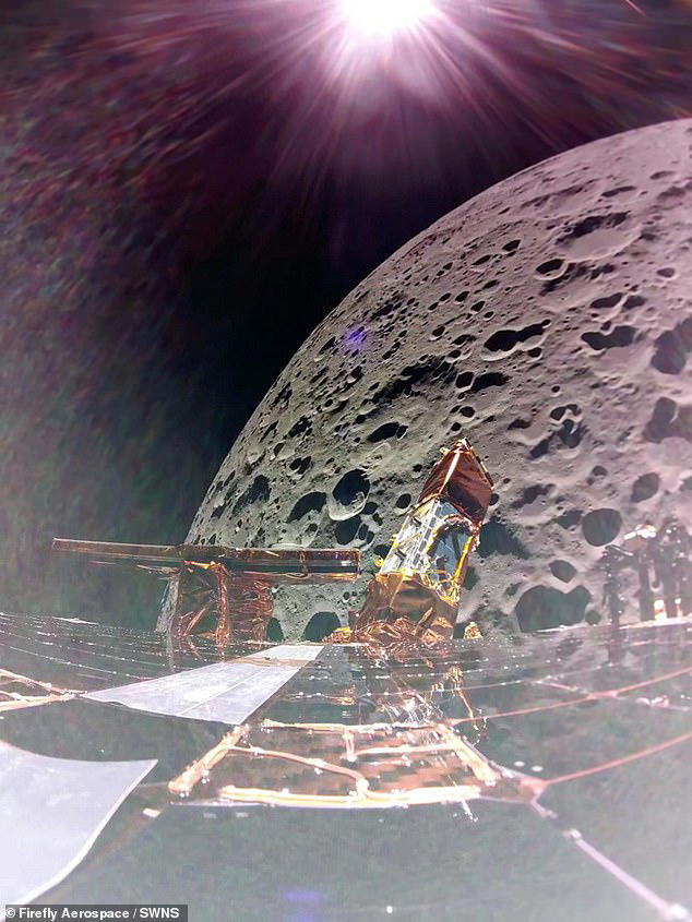 NASA's Blue Ghost spaceship reveals stunning close-up of the Moon