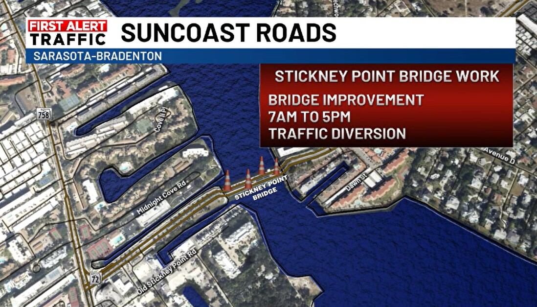 Stickney Bridge improvements could delay traffic