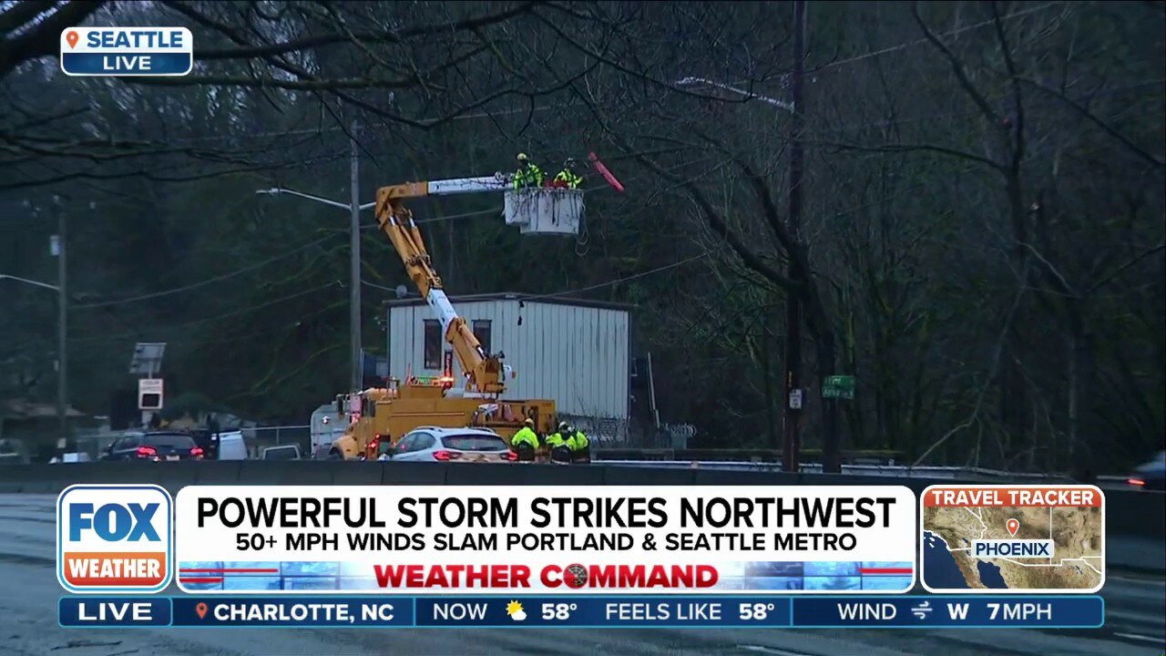 Washington hit with widespread power outages as powerful storm slams ...