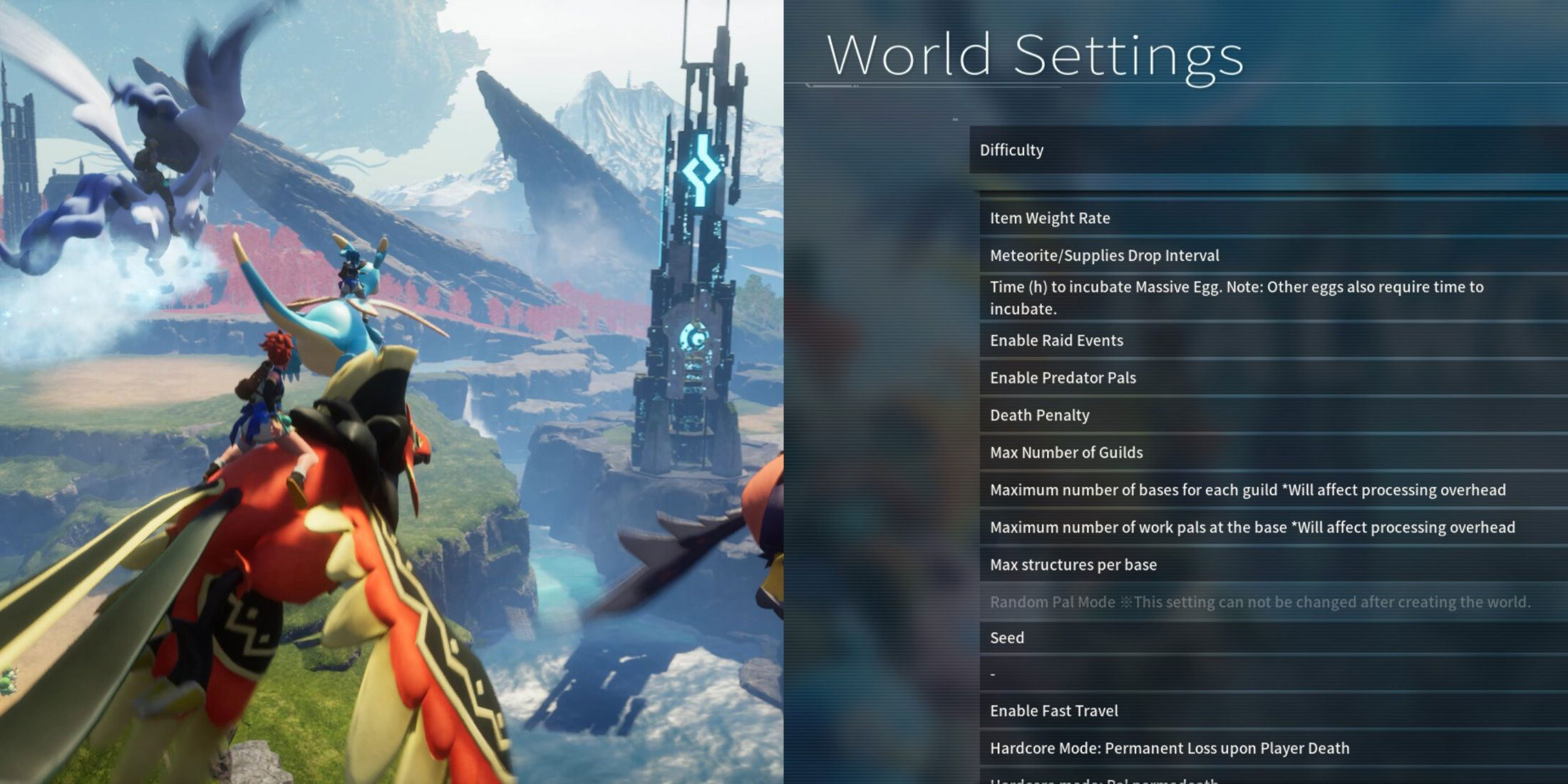 Palworld: All Custom Settings Explained Palworld: All Custom Settings Explained