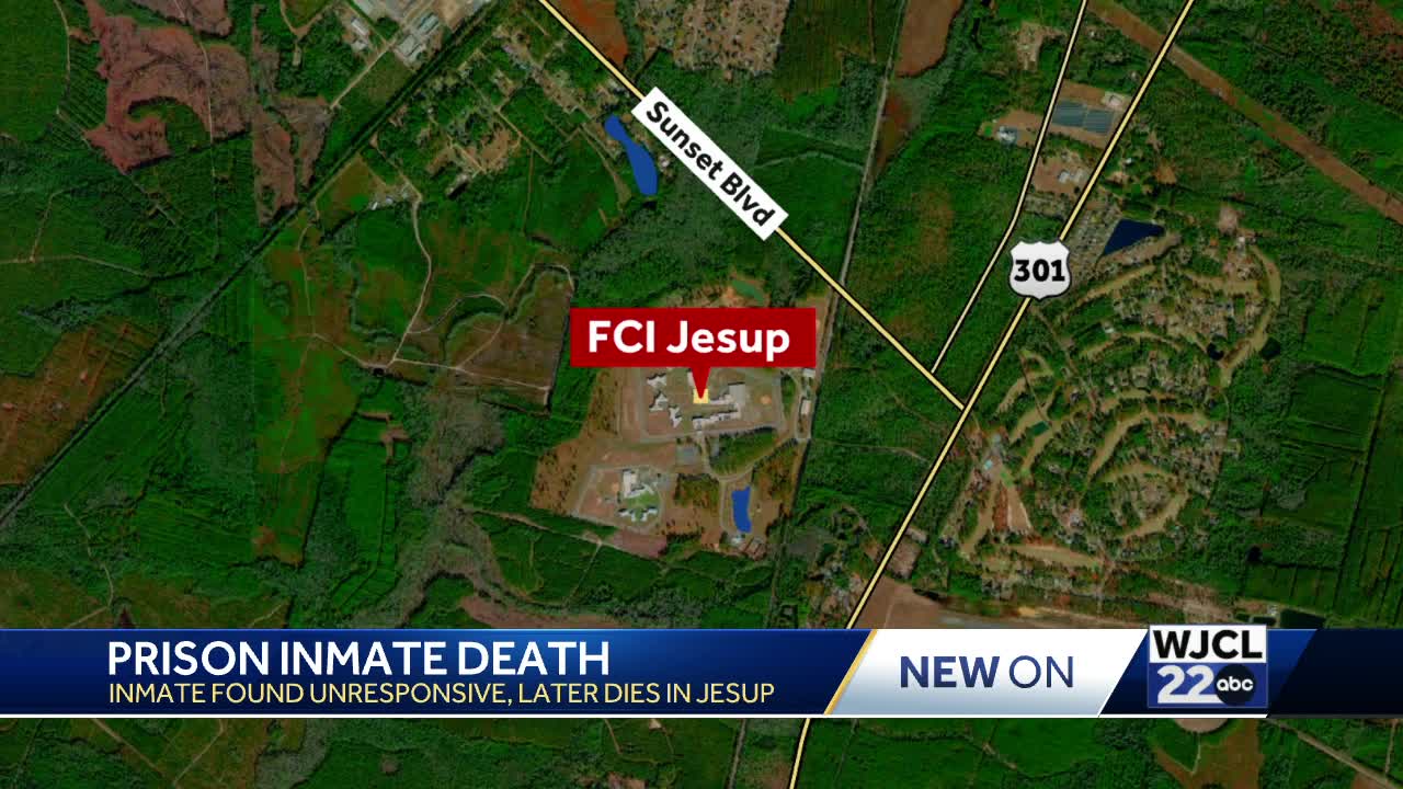 Inmate dies at Jesup federal prison facility
