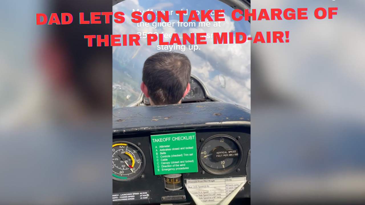 Dad Hands Over Flight Controls to Son for the Ultimate Sky High Experience