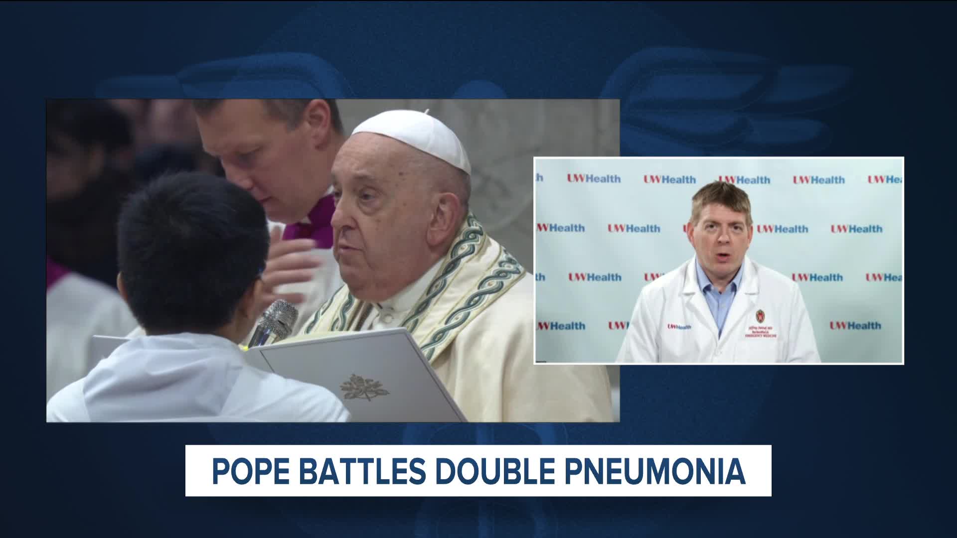 Discussing the pope's health with UW Health's Dr. Jeff Pothof