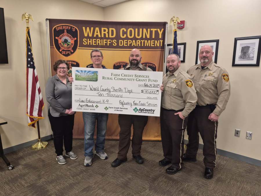 Ward County Sheriff’s Department receives $10,000 grant