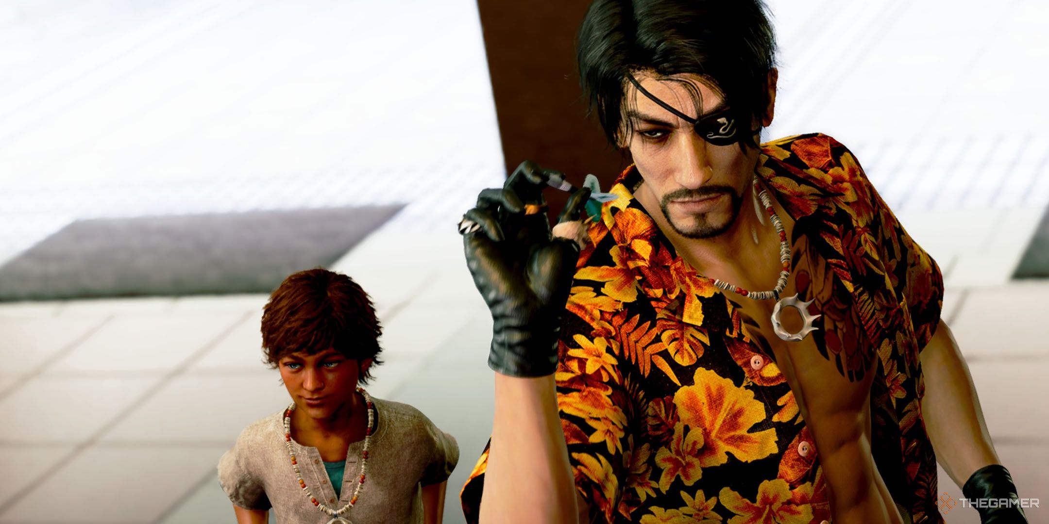 How To Get The Majima Construction Helmet And Snakeskin Jacket In LaD ...