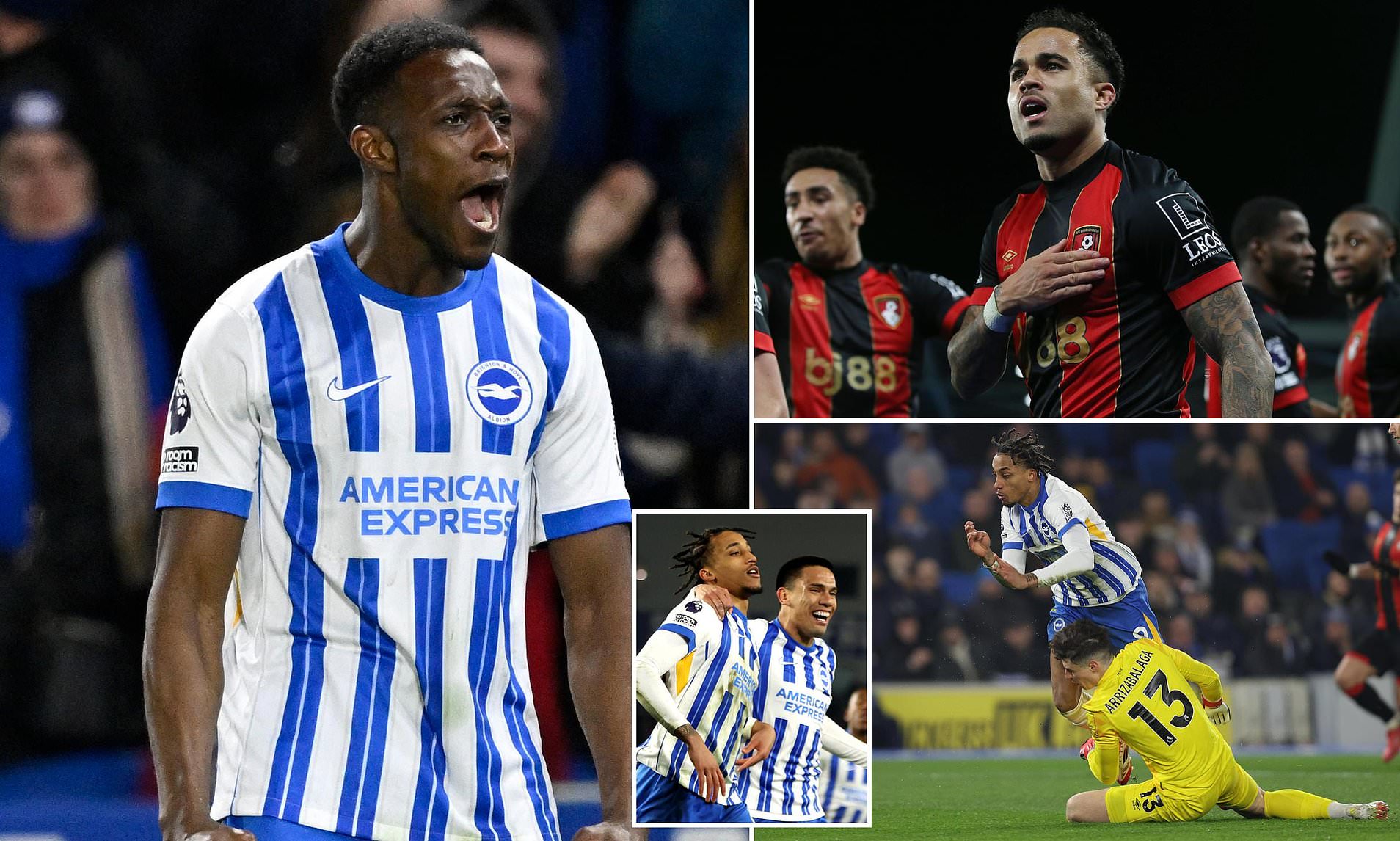 Brighton 2-1 Bournemouth: Danny Welbeck strikes off the bench to put ...