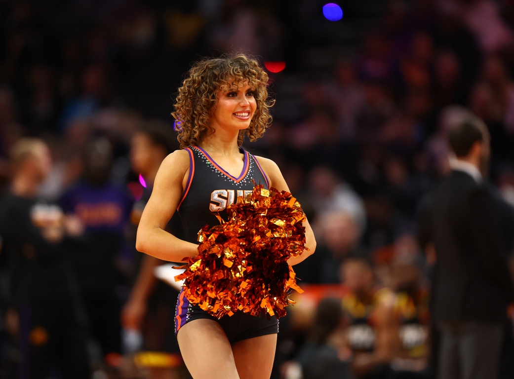 NBA cheerleaders in action during the 2024/25 season