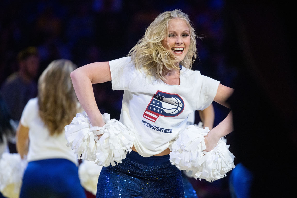 NBA cheerleaders in action during the 2024/25 season
