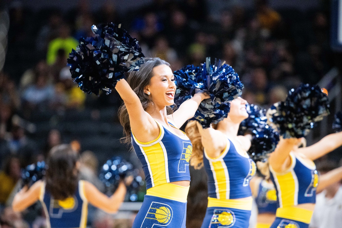 NBA cheerleaders in action during the 2024/25 season