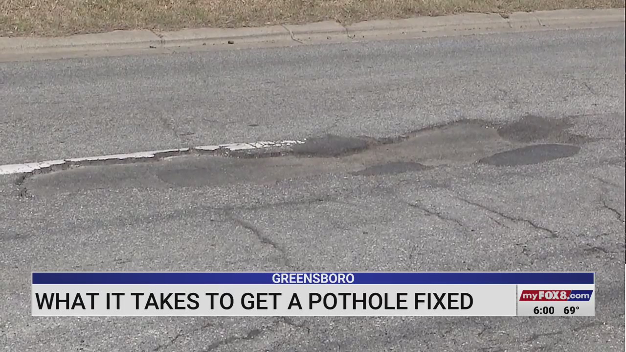 Here's what it takes to get a pothole fixed in Greensboro