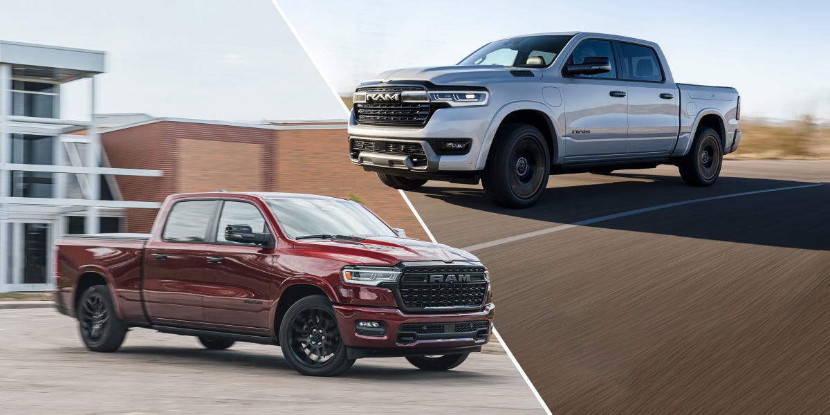We Compare Ram's Gas-Only Half-Ton Pickup with the New Ramcharger PHEV
