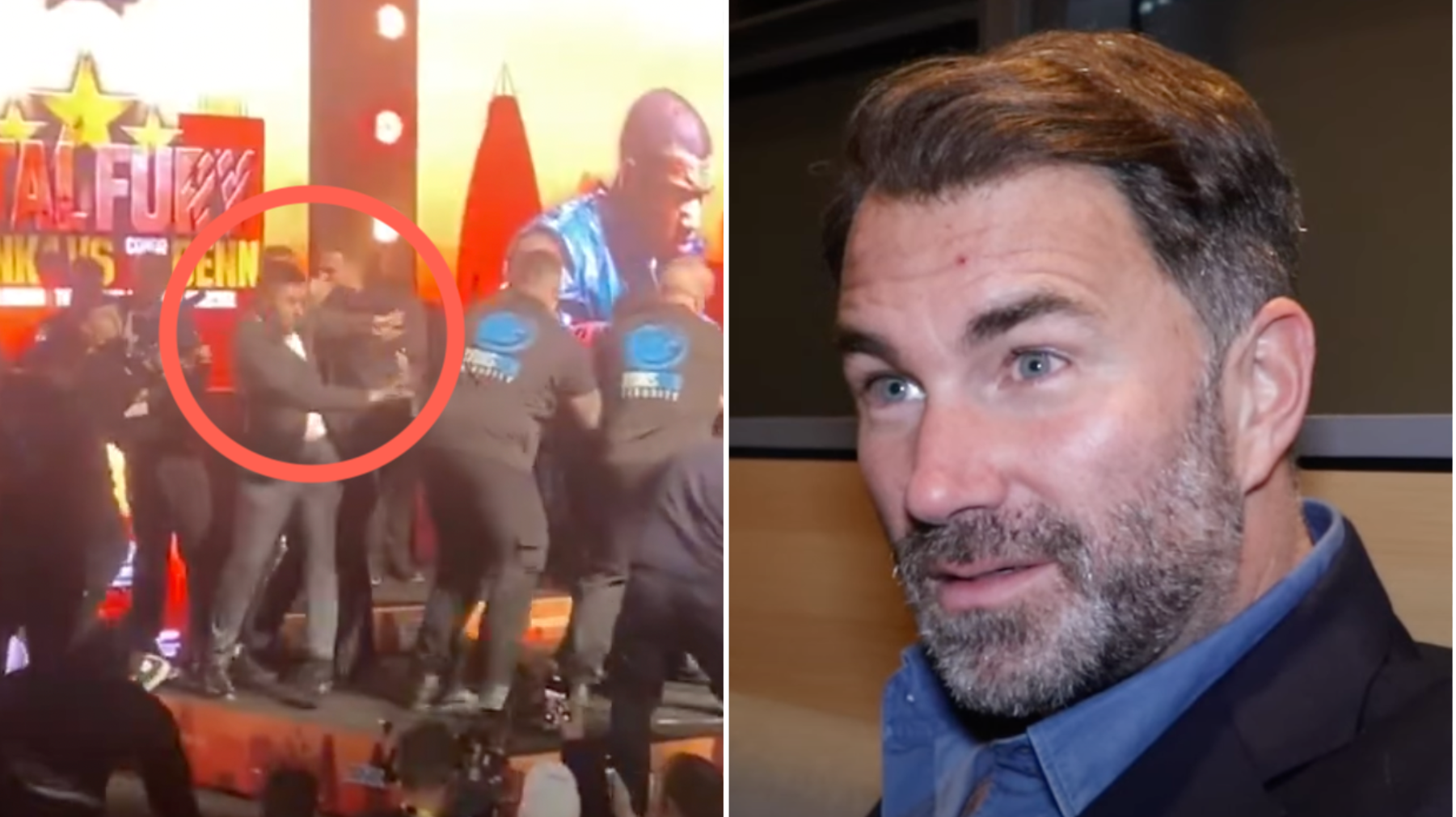 Eddie Hearn reveals why he pushed Ben Shalom during Chris Eubank Jr vs ...