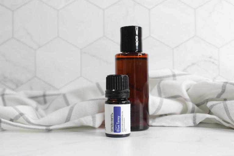 Easy DIY Blue Tansy Body Oil for Glowing Skin