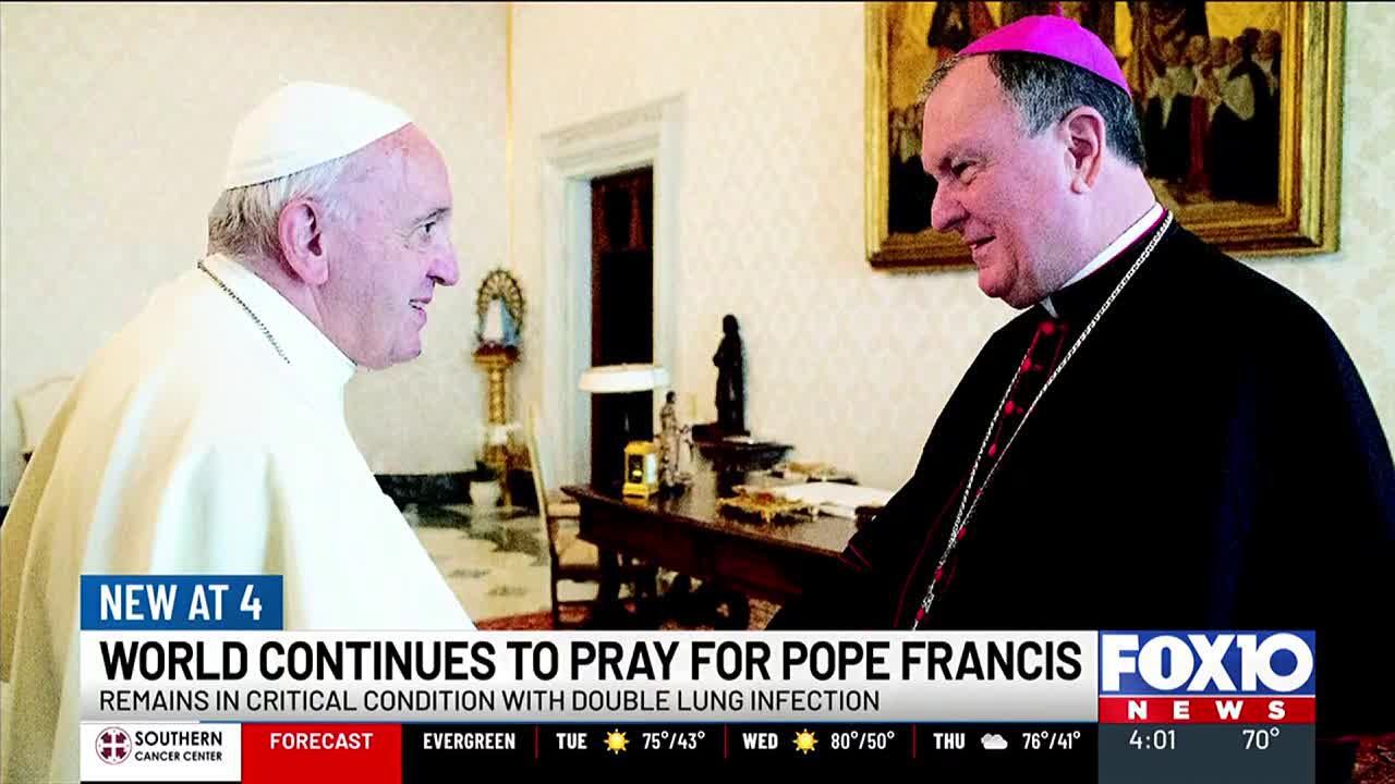 Mobile Archbishop Rodi joins Catholics in praying for Pope Francis