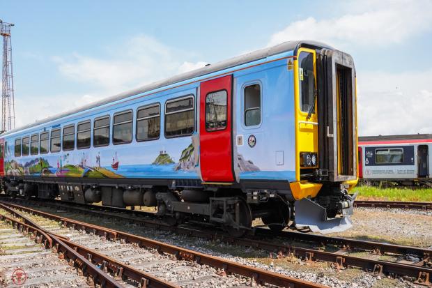First of six refurbished bike trains launched on scenic line