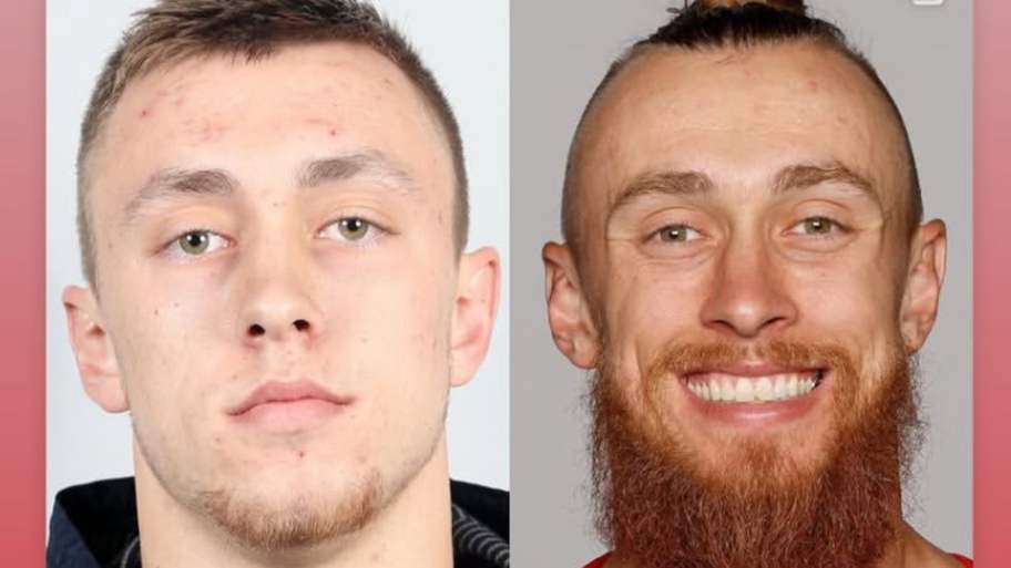 49ers star George Kittle unrecognizable without beard in NFL combine ...
