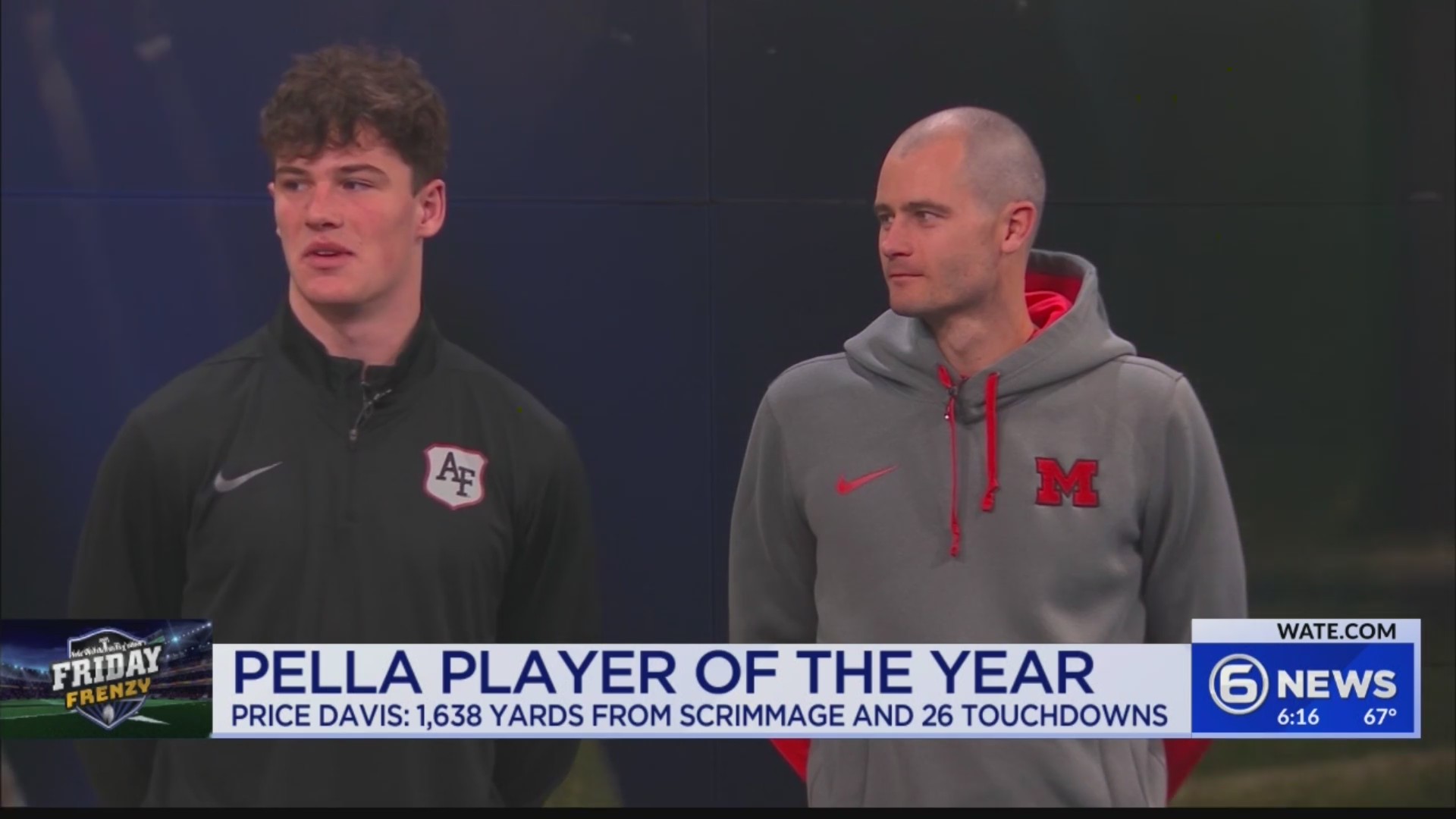 Maryville's Price Davis wins Friday Frenzy Pella Player of the Year