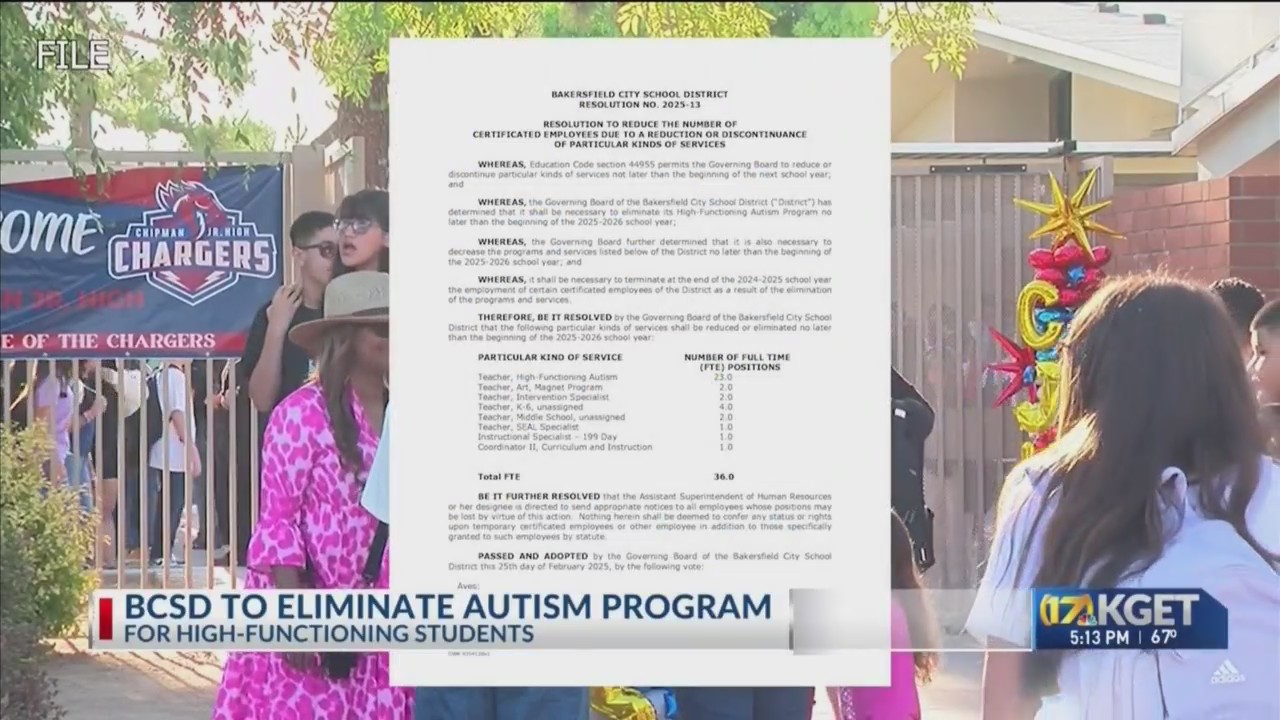 BCSD to eliminate autism program