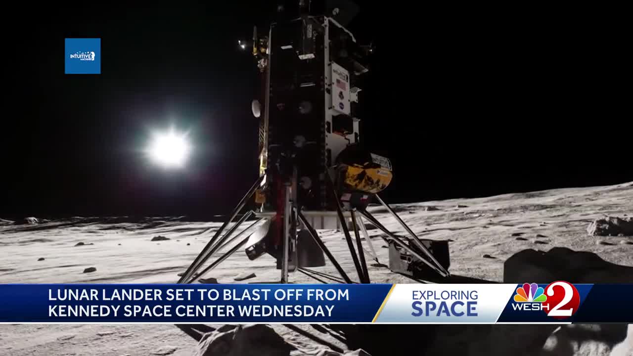 New lunar lander to blast off from Florida on Wednesday