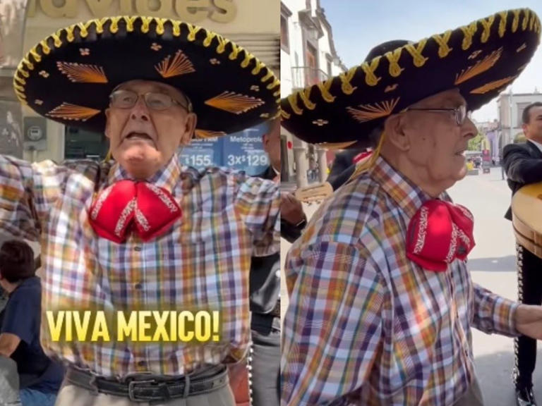 VIDEO: abuelito viaja de Chile a México para cumplir su sueño de cantar ...