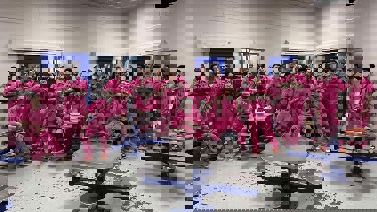 Galveston County Jail inmates are now wearing hot pink. Here's why.