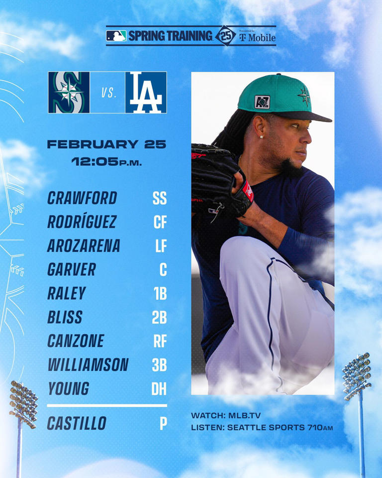 Mariners 2025 Spring Training Game #5, 02-25-25: Open Game Thread