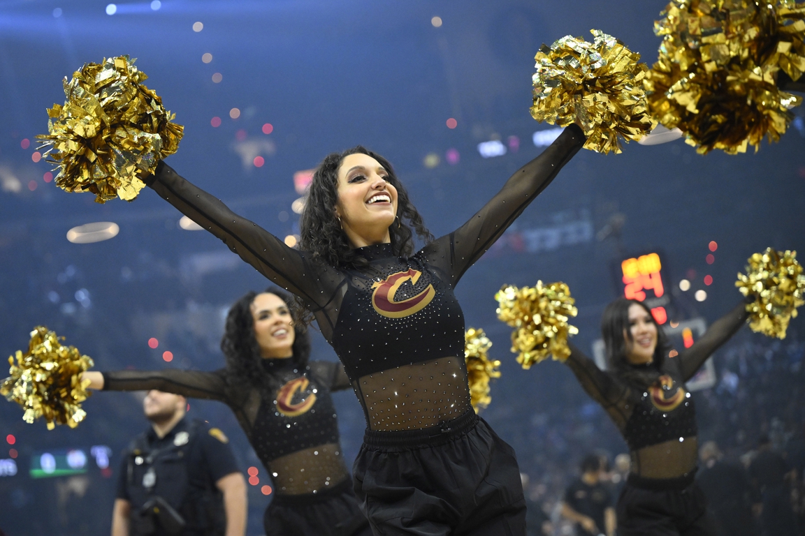 NBA cheerleaders in action during the 2024/25 season