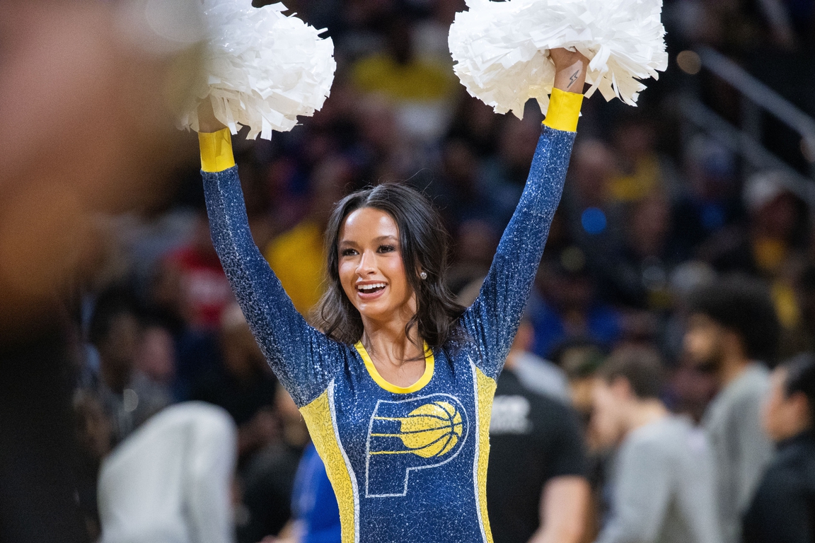NBA cheerleaders in action during the 2024/25 season