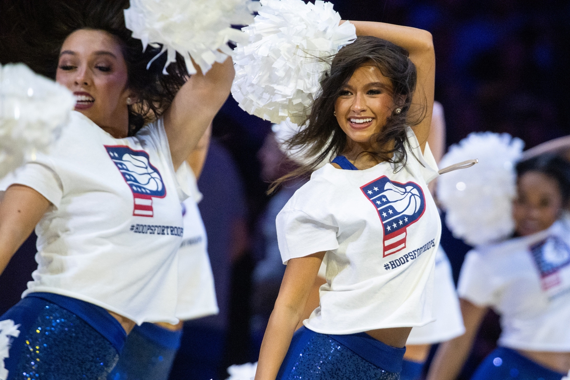 NBA cheerleaders in action during the 2024/25 season