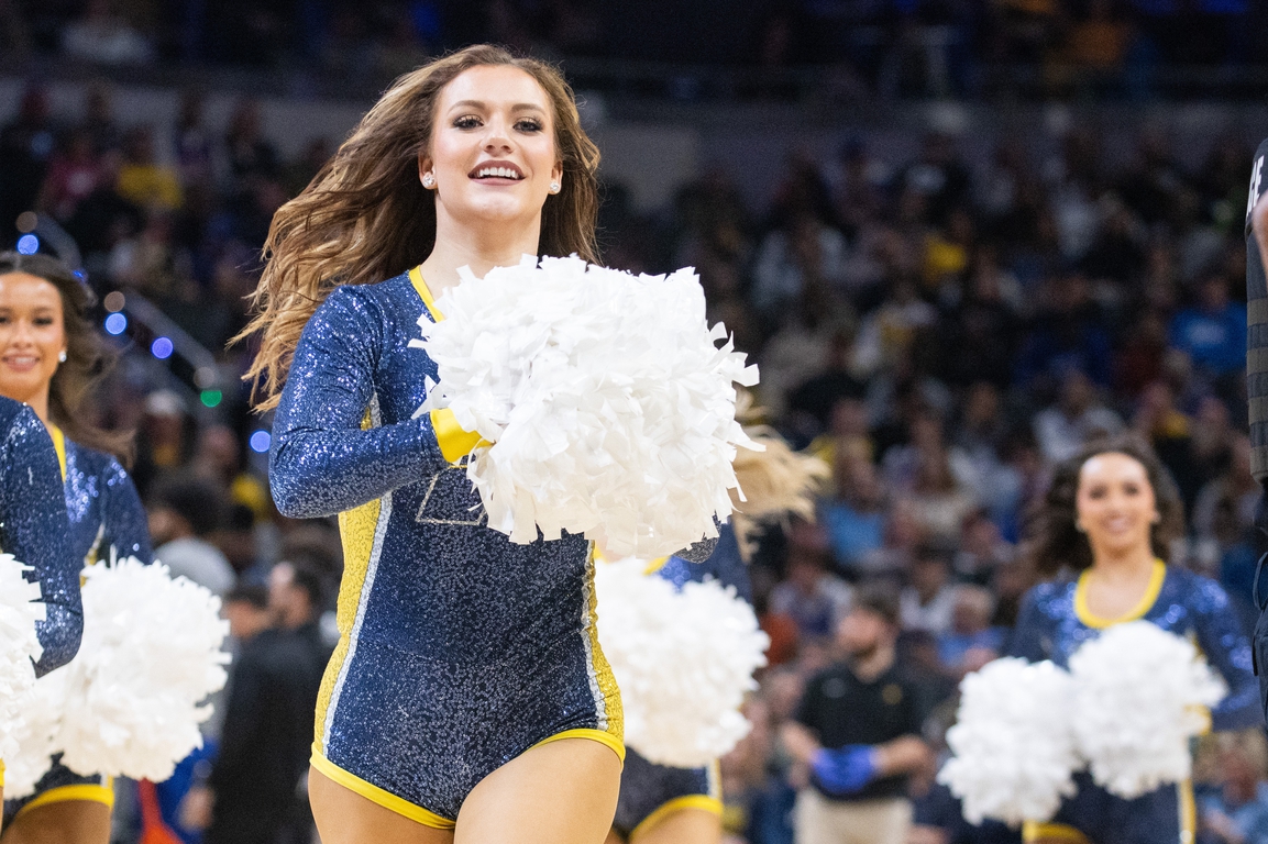 NBA cheerleaders in action during the 2024/25 season