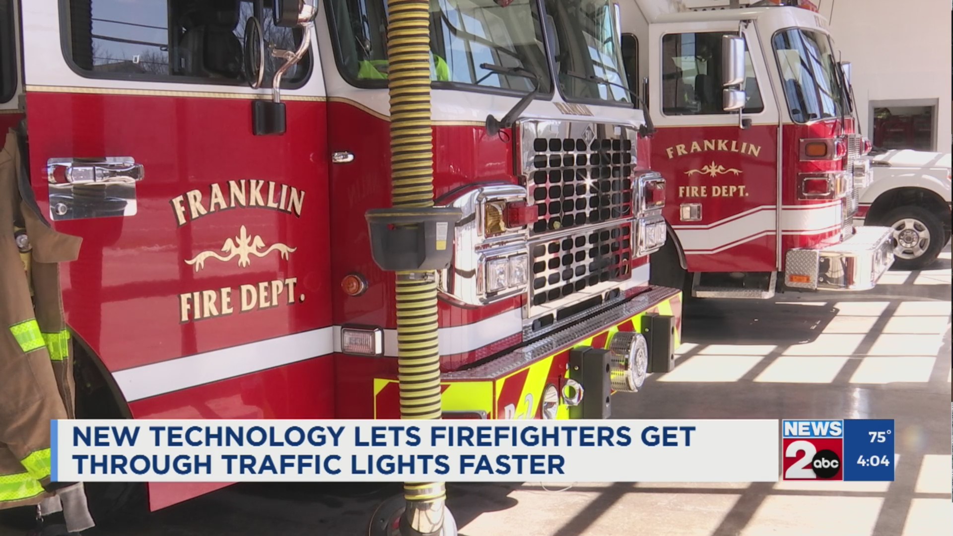 Technology lets firefighters through traffic lights faster