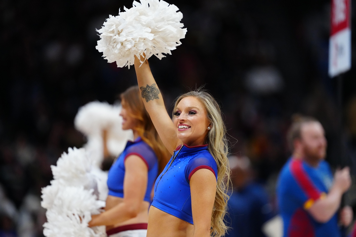 NBA cheerleaders in action during the 2024/25 season