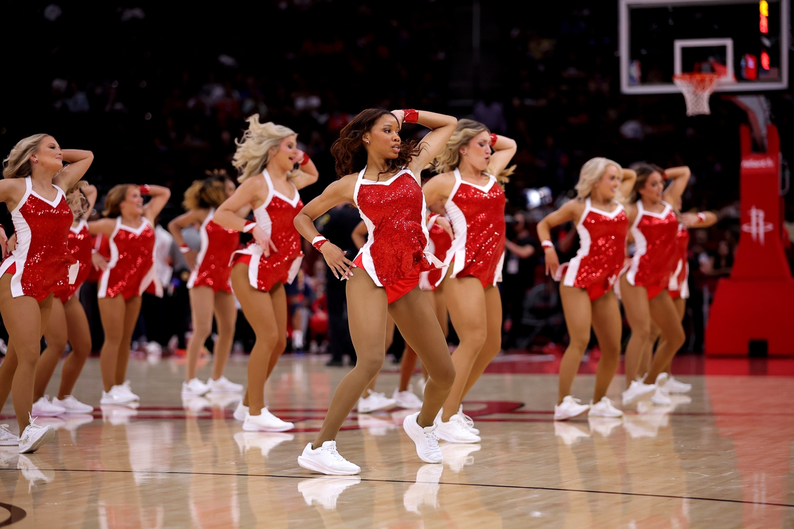 NBA cheerleaders in action during the 2024/25 season